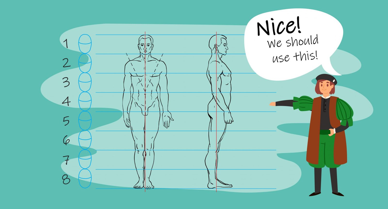 Awesome Figure Drawing Course - The 8 Canons of human proportion ...