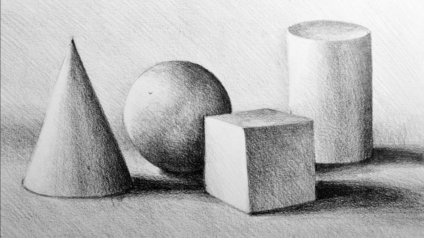 7 Elemente van Kuns: 3-Dimensionele Vorms - Lillian Gray - Art School