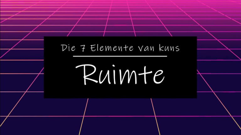 7 Elemente van Kuns: Ruimte - Lillian Gray - Art School