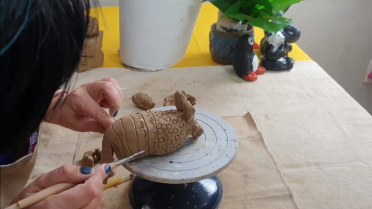 Creating an Armadillo out of air-dry clay in 10 quick and easy steps ...