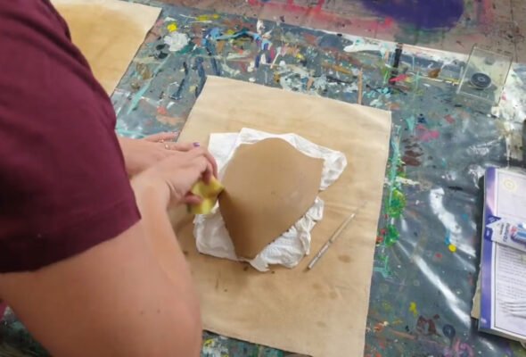 How to use air-dry clay and create an authentic African Mask with 4 ...