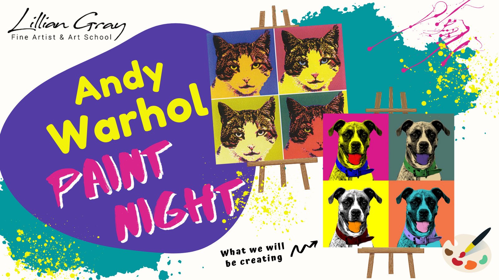 Andy Warhol Pop Art Paint Night Experience