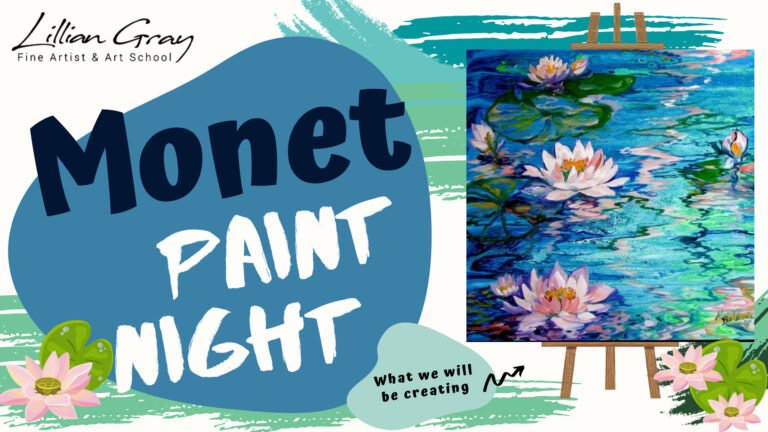 Monet Waterlillies Paint Night Experience