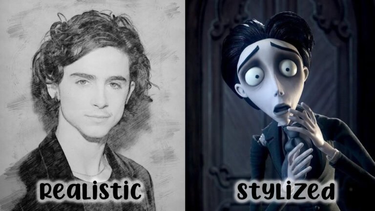 Tim Burton Inspired self-portrait in 9 steps - Lillian Gray - Art School