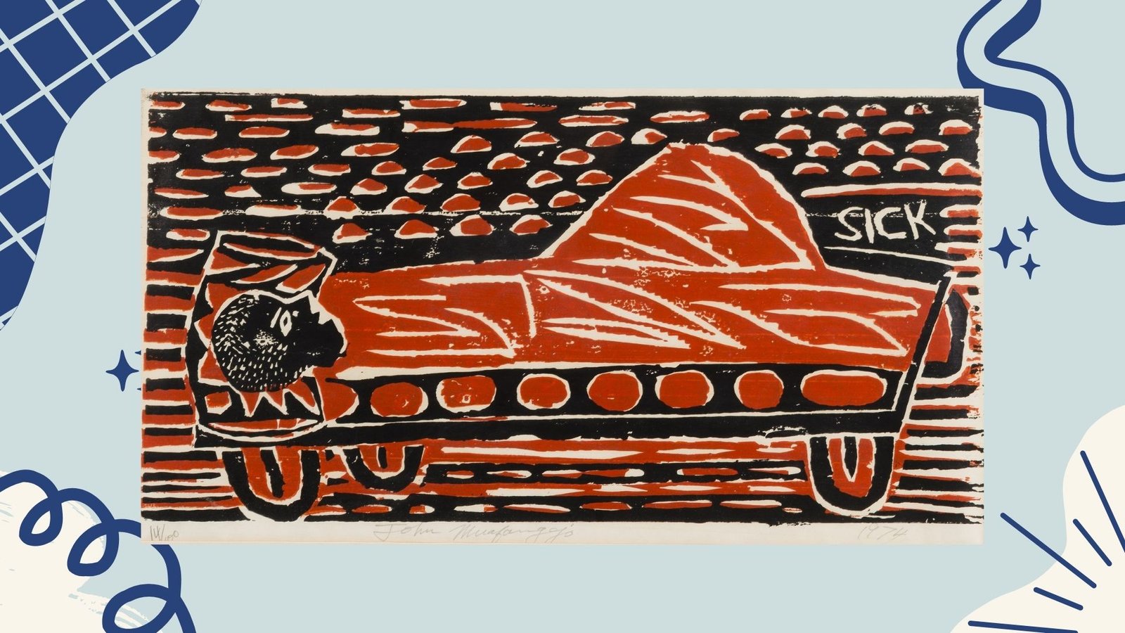 Namibian Artist John Muafangejo, who trained at Rorke's Drift Art and ...